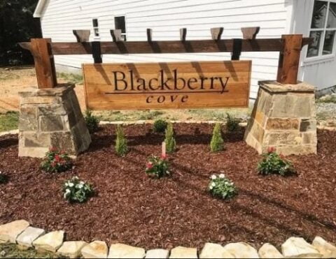 Simple Outdoor Sign with Elegant Font | Custom Wood Signs | Fat Bison ...